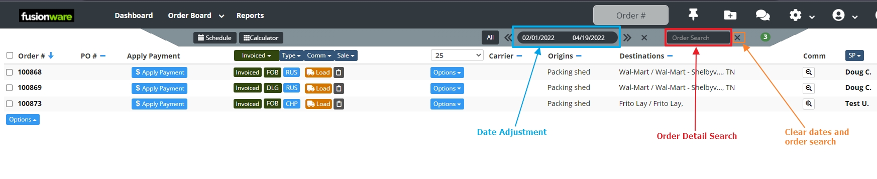 Transactions :: Fusionware Support