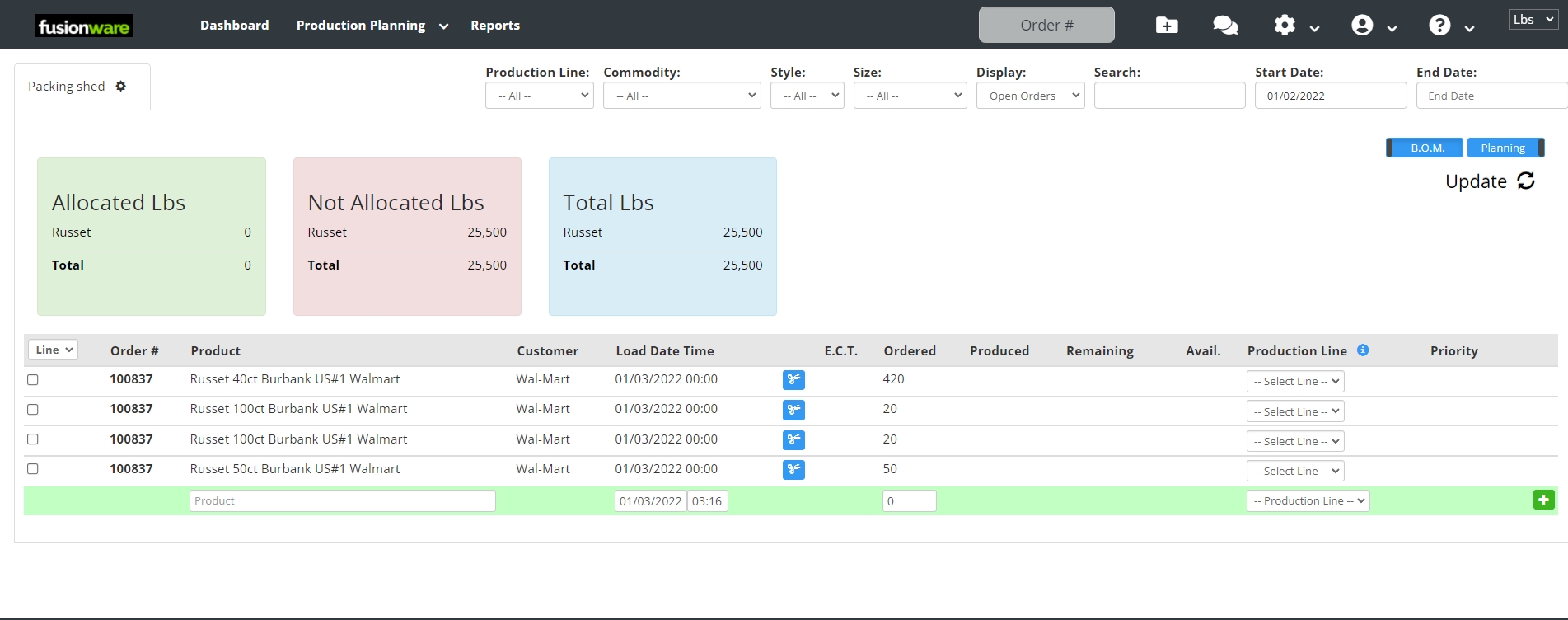 Production :: Fusionware Support
