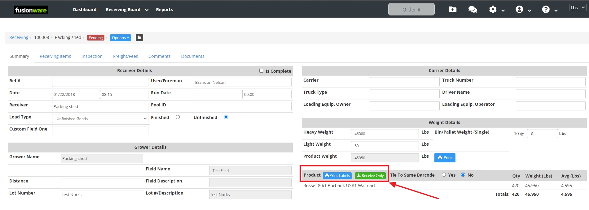 Transactions :: Fusionware Support